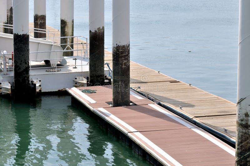 Board Access on Dock Platform Stock Image - Image of dock, tool: 29030395
