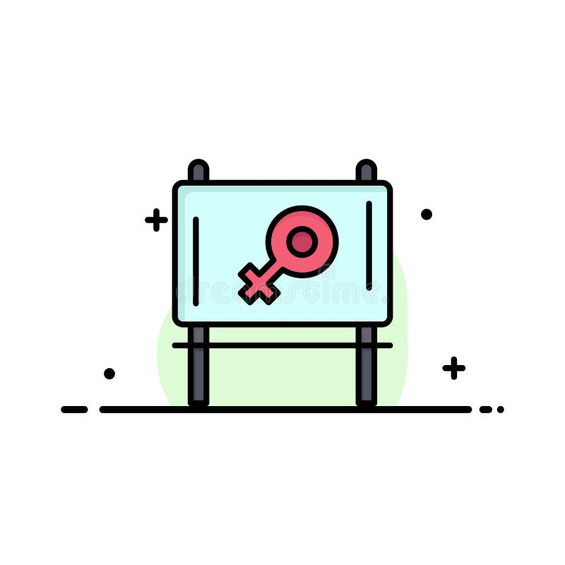 Board, Ad, Message Business Logo Template. Flat Color Stock Vector ...