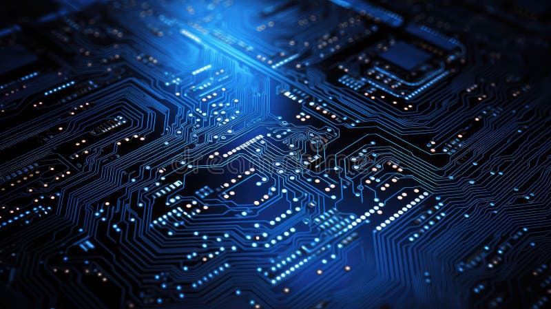 Board Blue Technology Abstract Stock Illustration - Illustration of ...