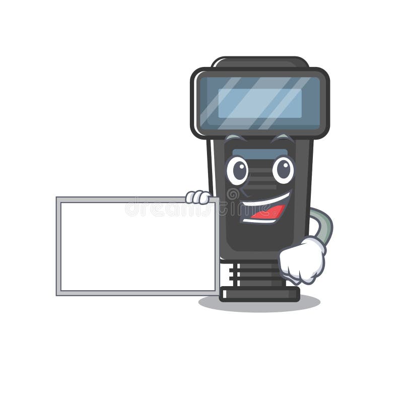 With Board Camera Flash in the Cartoon Shape Stock Vector ...