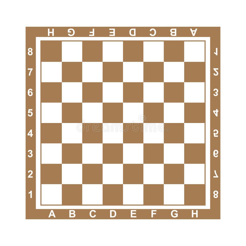 Chess on Board. Vector Illustration, Flat Design Stock Illustration ...