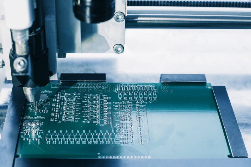 Board or Chip Manufacturing Stock Photo - Image of hightech, computer ...