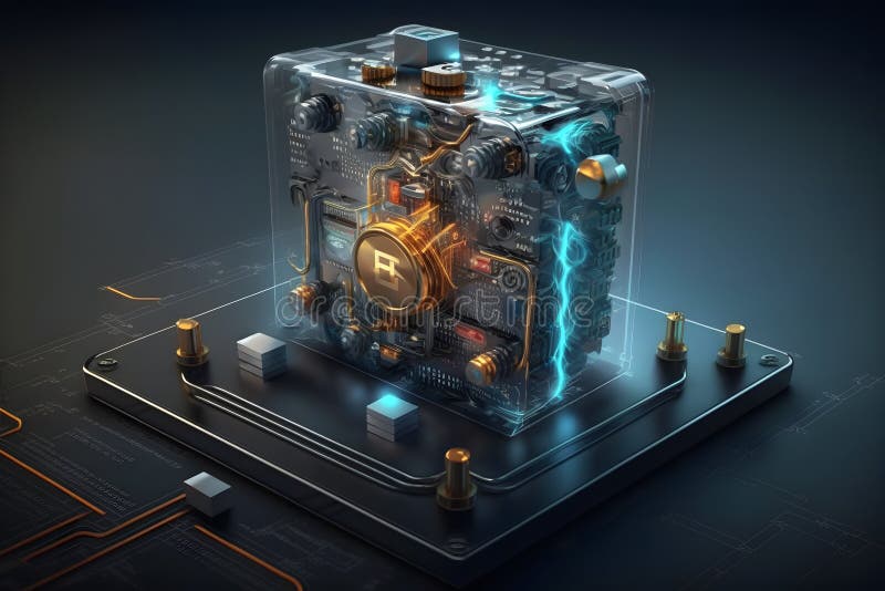 A Board with Chips and a Gaming Graphics Card Processor. Progressive ...