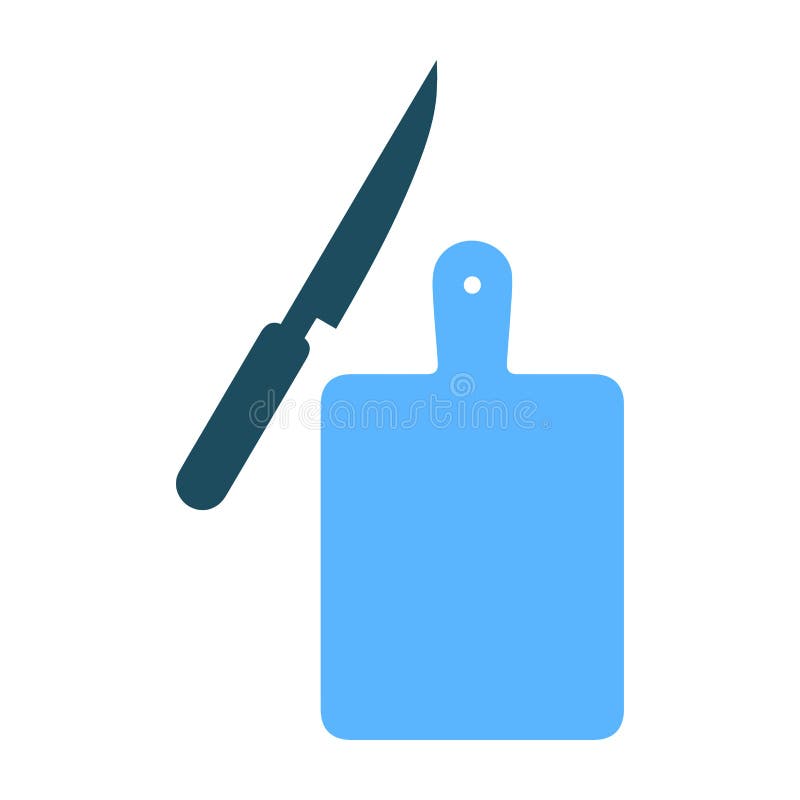 Board, Chopping, Cooking Icon Stock Vector - Illustration of knife ...