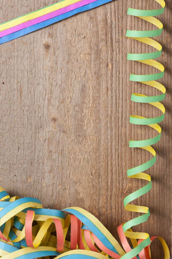 Board with Colorful Streamers Stock Image - Image of fete, offers: 28467199