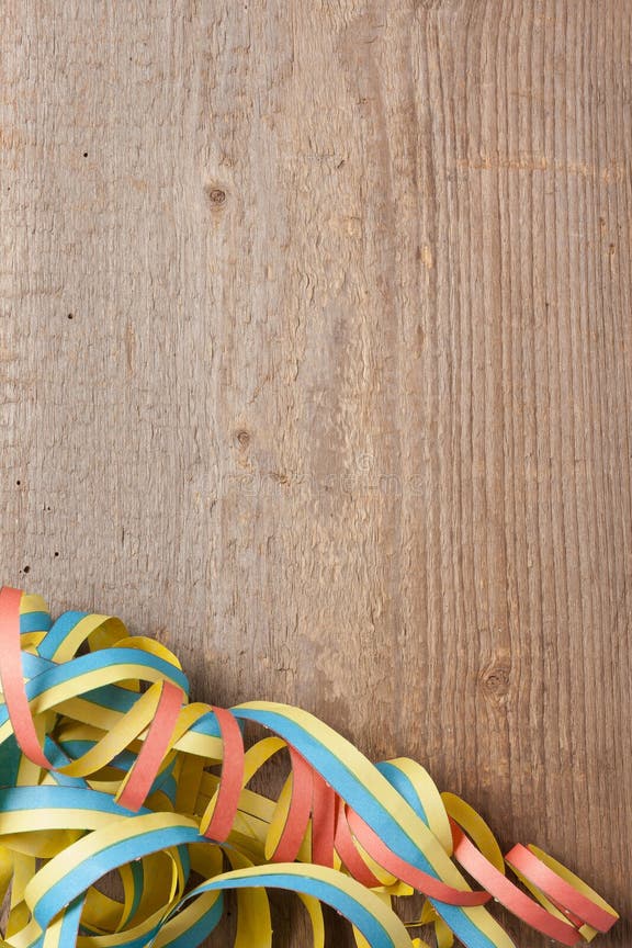 Board with Colorful Streamers Stock Image - Image of advertising, fete ...