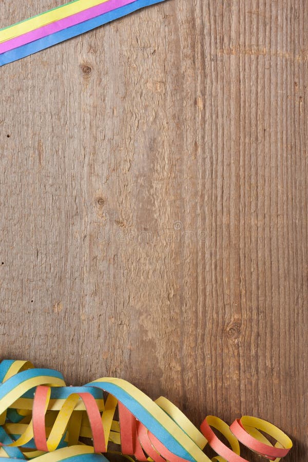 Board with Colorful Streamers Stock Image - Image of fete, offers: 28467199