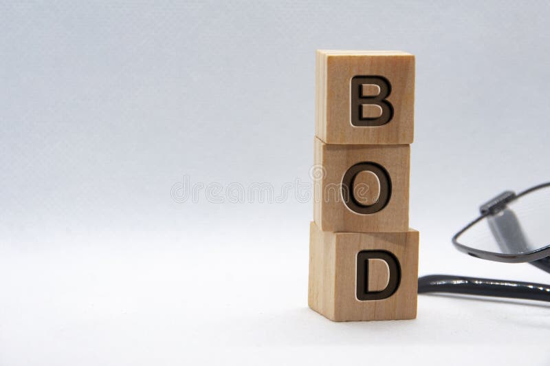 Board of Directors - BOD Text Engraved on Wooden Blocks with ...