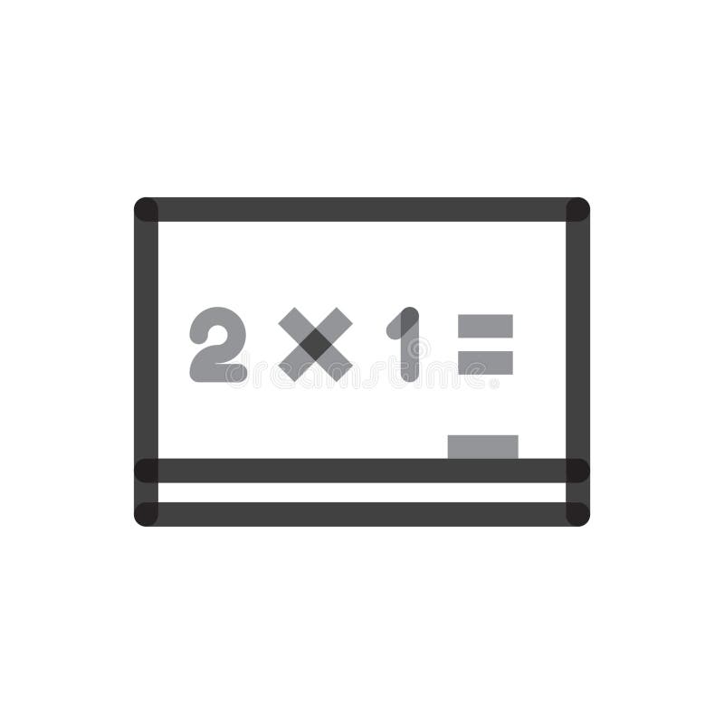 Board with Equation Icon. Vector Illustration Decorative Design Stock ...