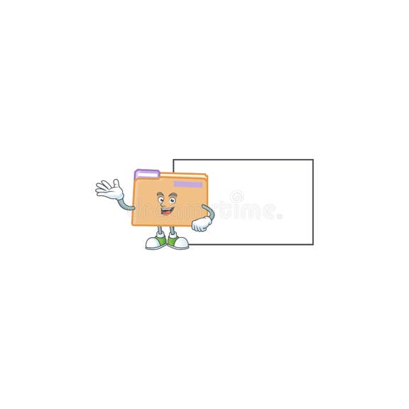 With Board Folder for Saving a File Document Stock Vector ...