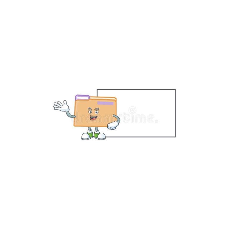 With Board Folder for Saving a File Document Stock Vector ...