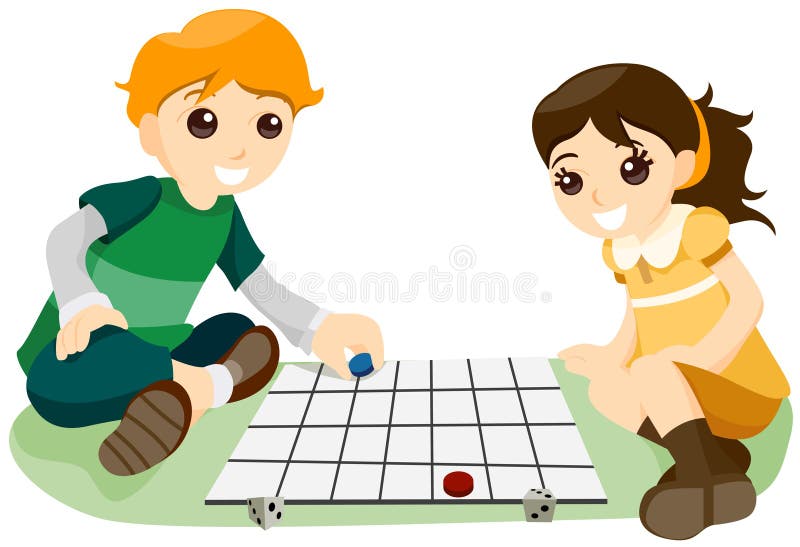 Children play chess stock vector. Illustration of player - 36056820