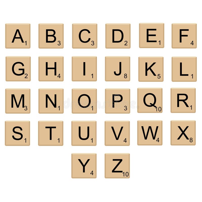 Board Game Alphabet Letters Stock Vector - Illustration of vector ...