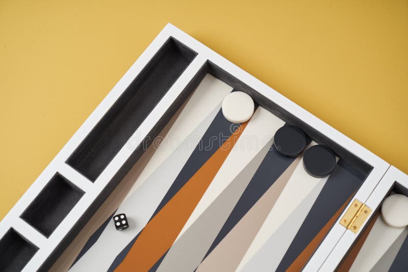 Board Game Backgammon. Open Backgammon Game with Dice Stock Image ...