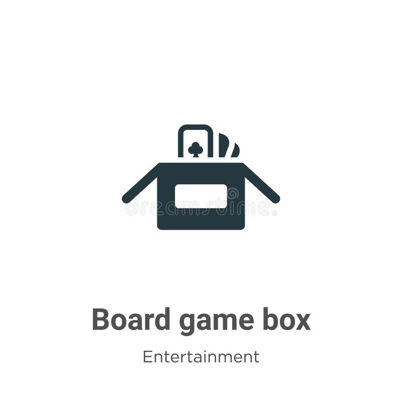 Board Game Box Vector Icon on White Background. Flat Vector Board Game ...