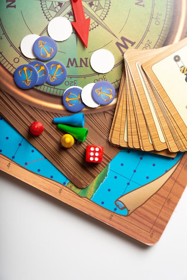 Board Game with Dice with Numbers and Chips for the Game by the Company ...