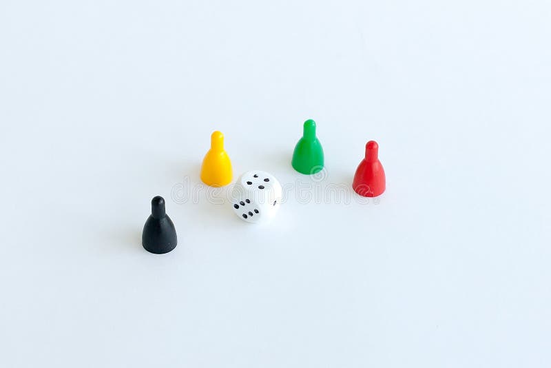 Board game figures stock image. Image of board, cube - 183365081