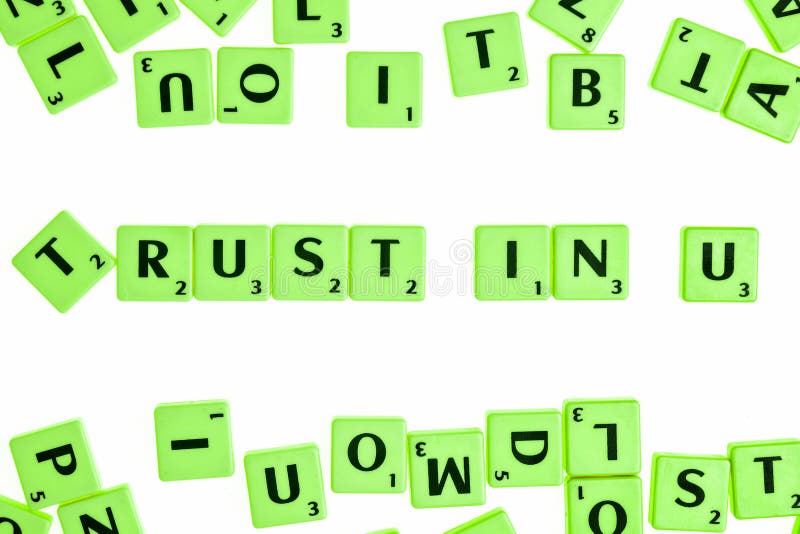 Board Game Having Tiles with Letters To Form Words and Sentences Stock ...