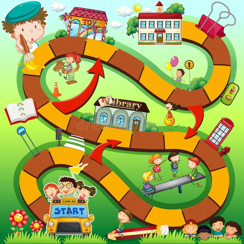 Board game stock vector. Illustration of line, cartoon - 48933194