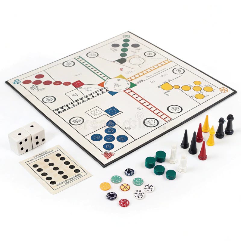 Board Game Isolated on White Background Stock Illustration ...