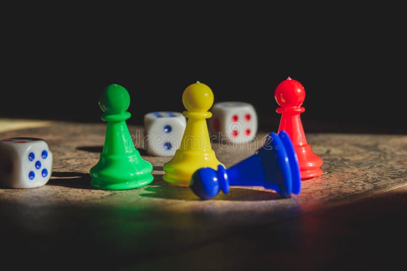 Board Game Kit. Vintage Style Game. Land Conquest Strategy Stock Photo ...