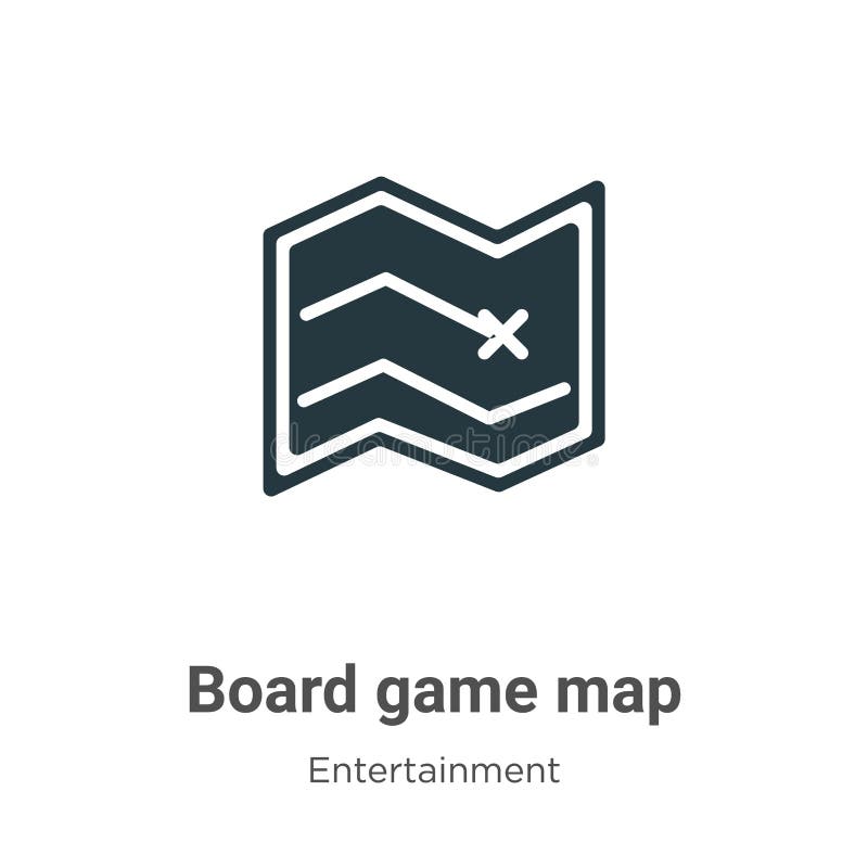 Board Game Map Vector Icon On White Background. Flat Vector Board Game ...