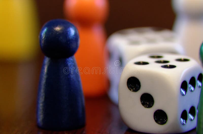 Board Game Pawns and Dice stock image. Image of team - 148020771