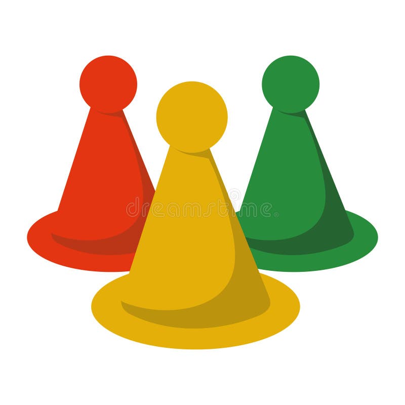Board game pieces stock vector. Illustration of vector - 291806617
