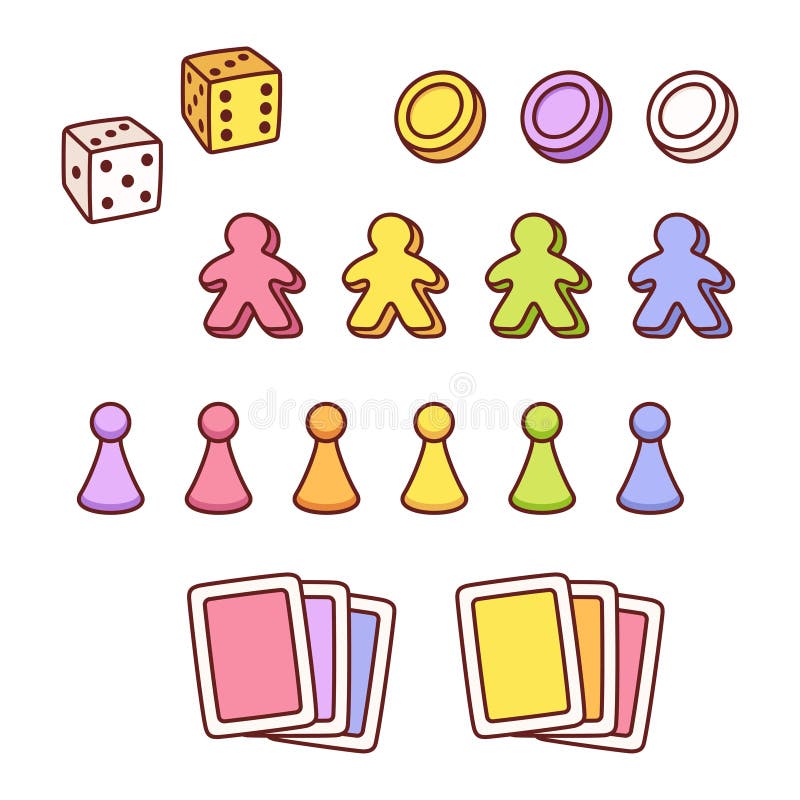 Board Game Pawn Isolated Stock Illustrations – 7,753 Board Game Pawn ...