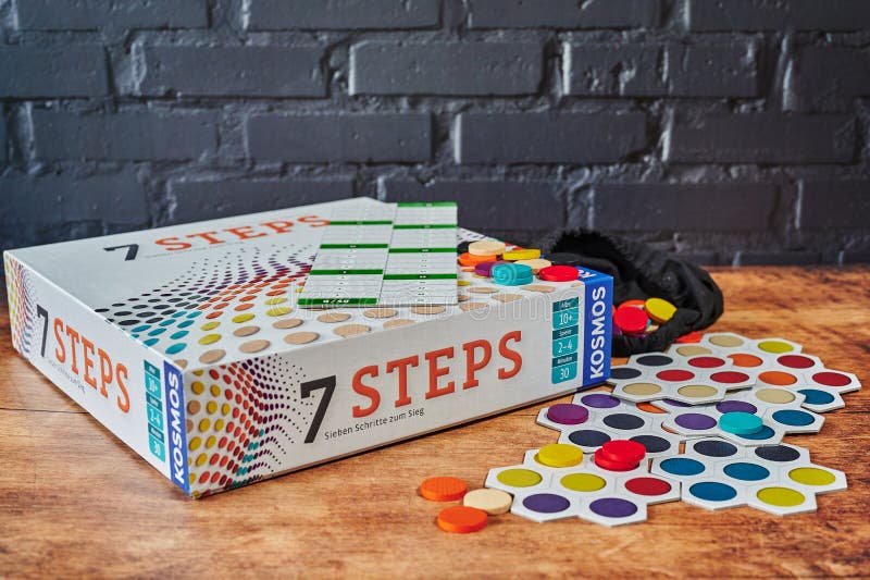 Board Game with Playing Fields and Wooden Tiles for Stacking Editorial ...