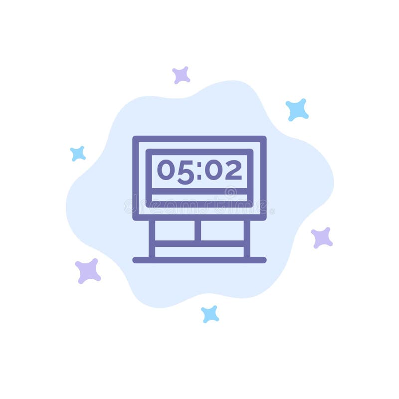 Board, Game, Score, Scoreboard Blue Icon on Abstract Cloud Background ...