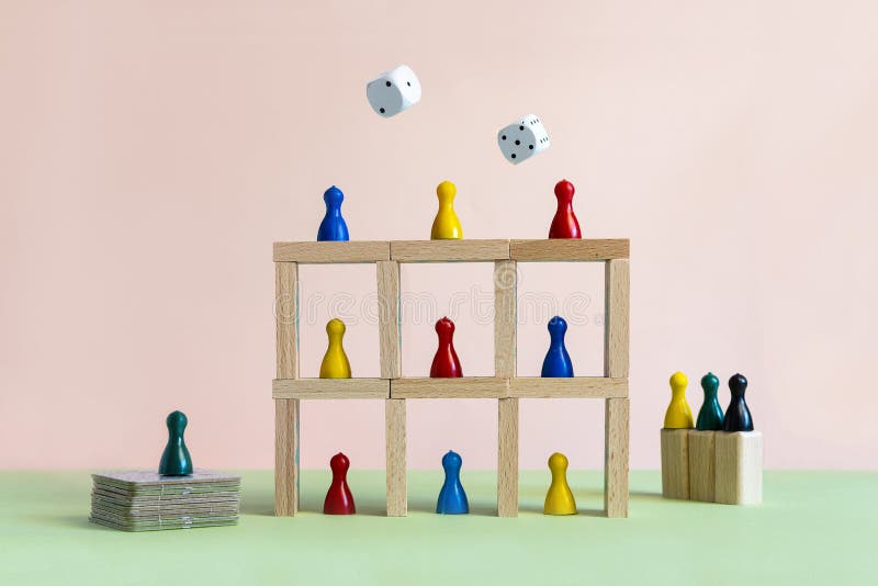 Board Game, Team Competition Concept Stock Photo - Image of houses ...