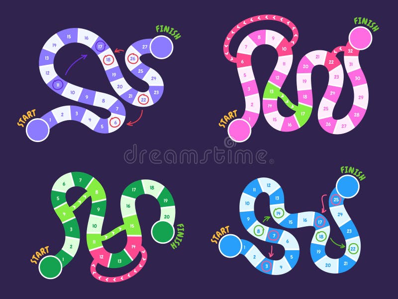 Board Game Template. a Step-by-step Game with Chips. Creating a Game To ...