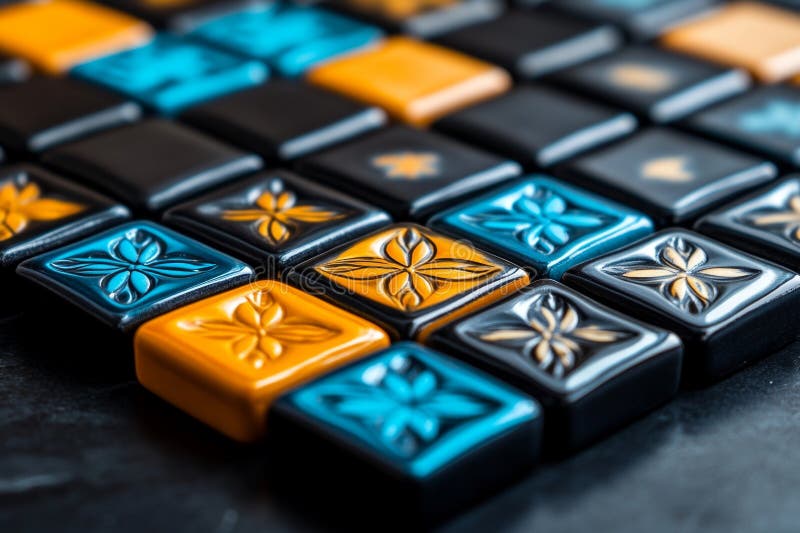 Board Game, Tile Placement, Creating Patterns Involves Strategic ...