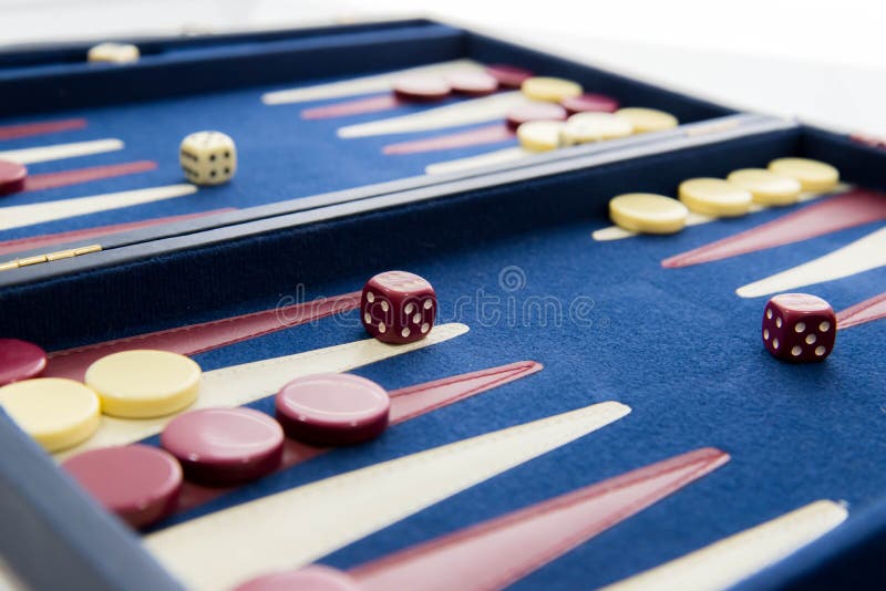 Board Games - Backgammon in Play Stock Image - Image of playing, white ...