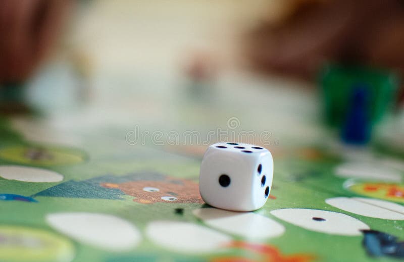 Board Games and Dice on the Field Stock Image - Image of isolated ...