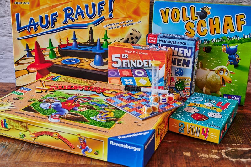 Board Games with Gaming Accessories Editorial Photo - Image of group ...