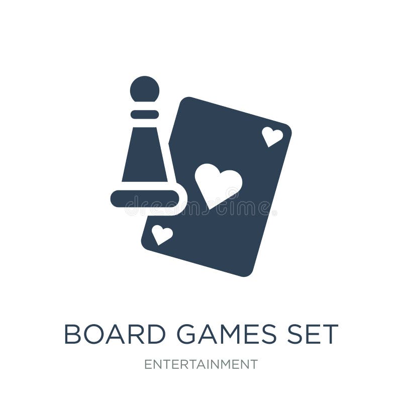 Board Games with Roles Icon in Trendy Design Style. Board Games with ...