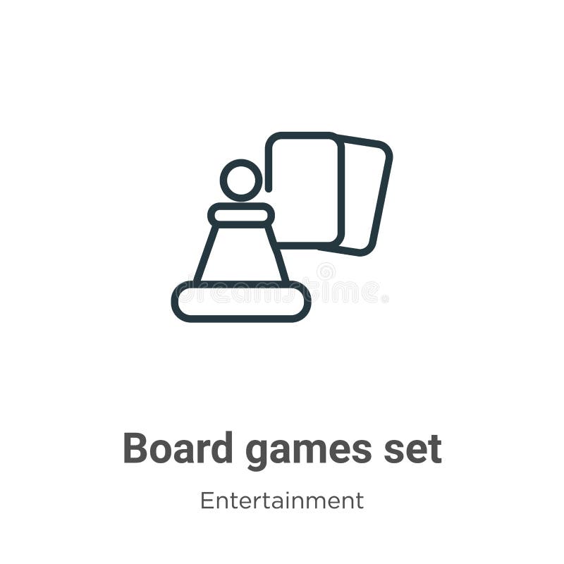 Board Games Vector Icon on White Background. Flat Vector Board Games ...