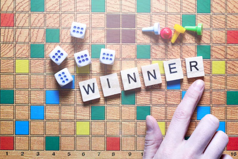 Board Games. the Winner of the Game Stock Image - Image of horizontal ...