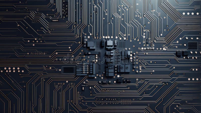 Board Gray Technology Background Stock Illustration - Illustration of ...