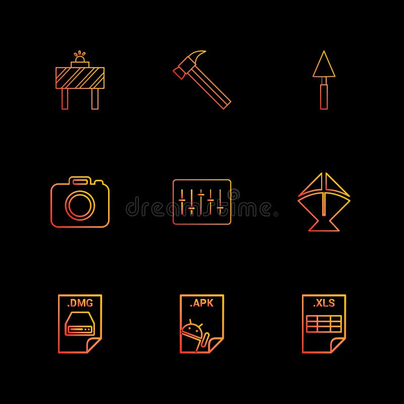 Board , Hammer , Camera , Apple Dmg File , Spade , Equilizer Stock ... Board , Hammer , Camera , Apple Dmg File , Spade , Equilizer Stock ...