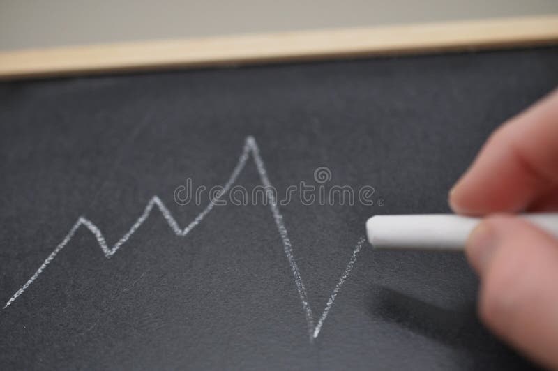Board with Handwritten Chart Stock Image - Image of business ...