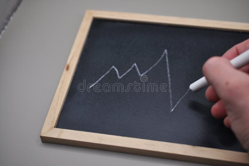 Handwritten Chart Board Grey Background Stock Photos - Free & Royalty ...