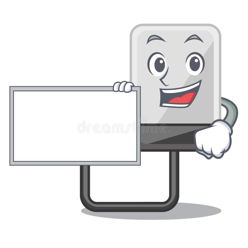 With Board Hard Drive in Shape of Mascot Stock Vector - Illustration of ...