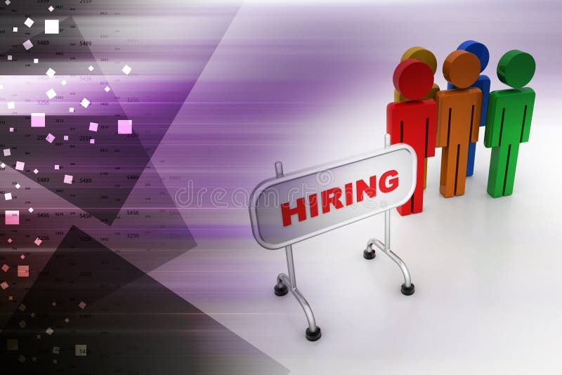 Hiring people stock illustration. Illustration of culture - 37880203