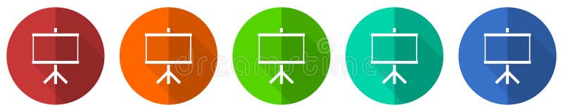 Board, School, Education, Presentation Concept Vector Icons ...