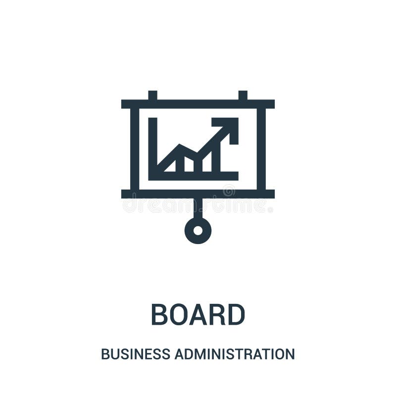 Board Icon Vector from Business Administration Collection. Thin Line ...