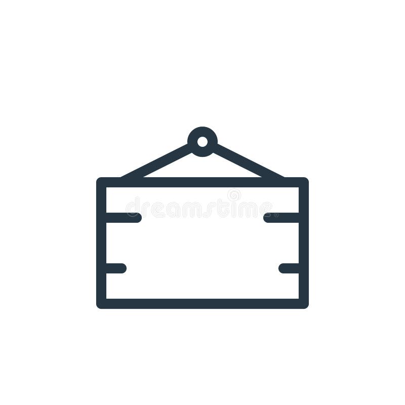 Board Icon Vector from Shopping Concept. Thin Line Illustration of ...