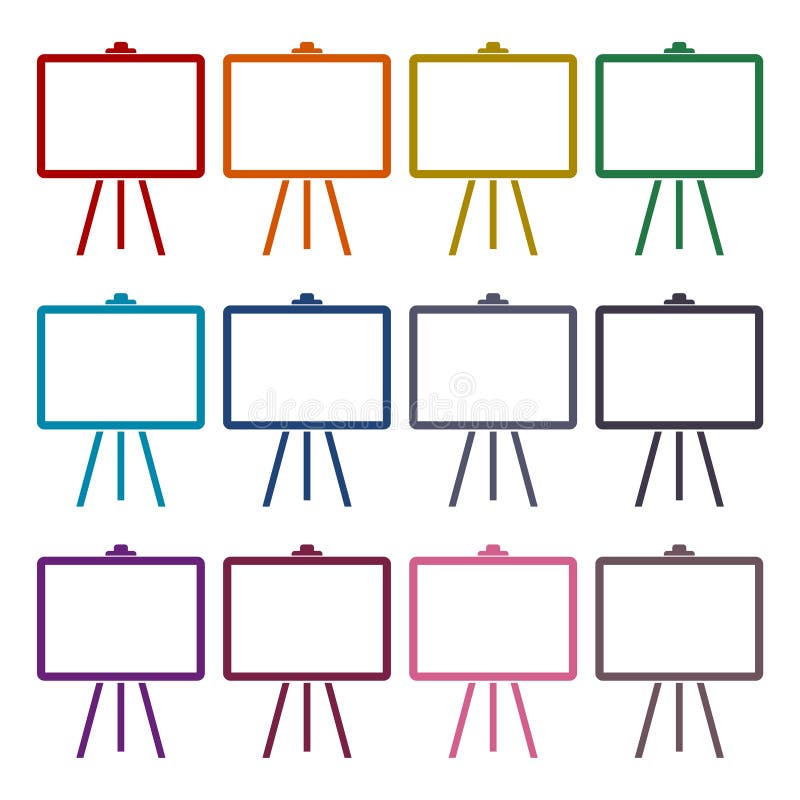 Board icons set stock vector. Illustration of concept - 119013183